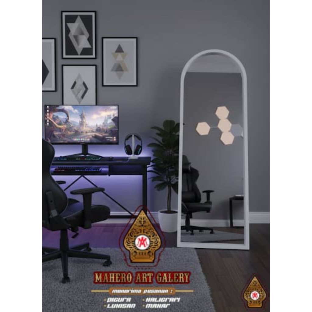 Jual TERMURAH...!! CERMIN FULL BODY DINDING / STANDING MIRROR / CERMIN ...