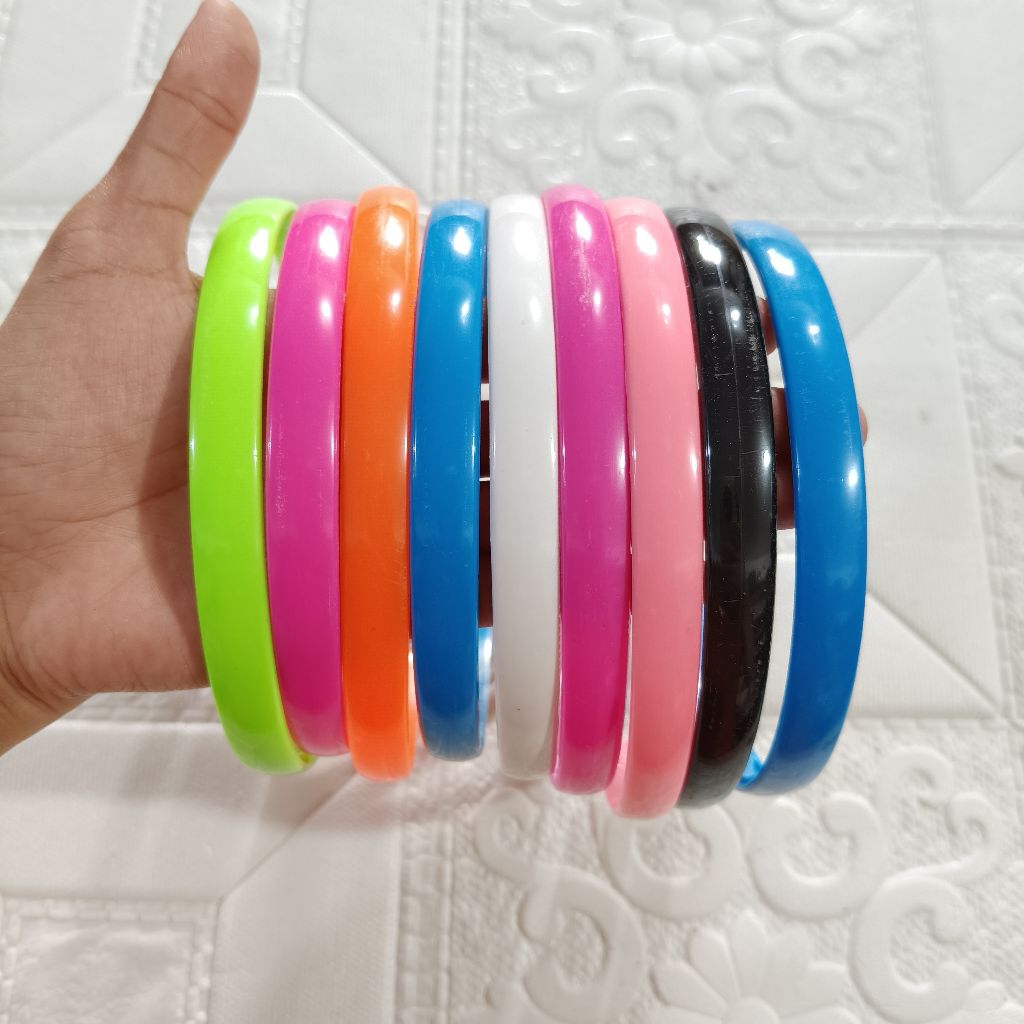 Jual Bando / bando motif polos ukuran 1,3 cm aneka warna isi 12 pcs ...