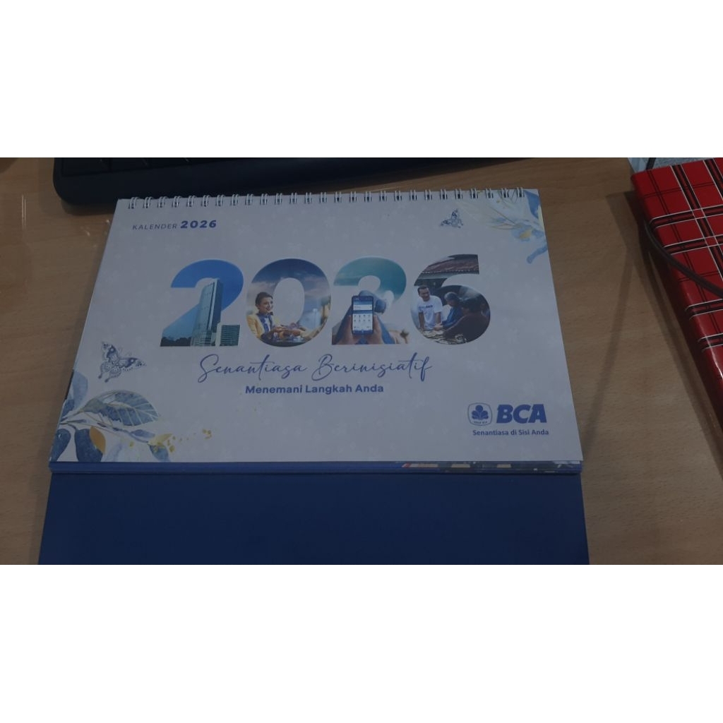 Jual Kalender Kelender Kalendar Meja Bank BCA 2026 ORI ukuran 24X16 ...