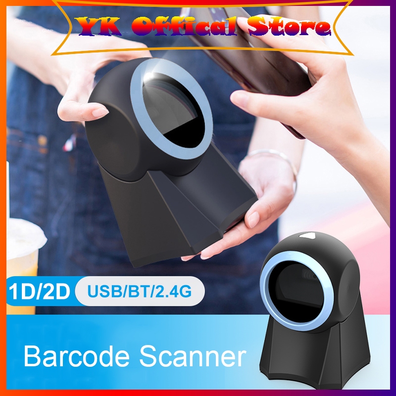 Jual Barcode Scanner Bluetooth GT-9600DB Wireless Barcode Desktop Omni ...