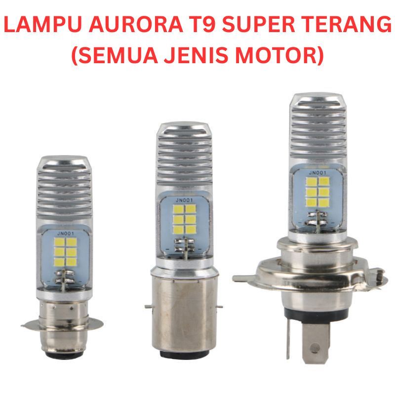 Jual Lampu LED Aurora T9 Super Bright AC/DC 9watt / 12V Warna Putih ...