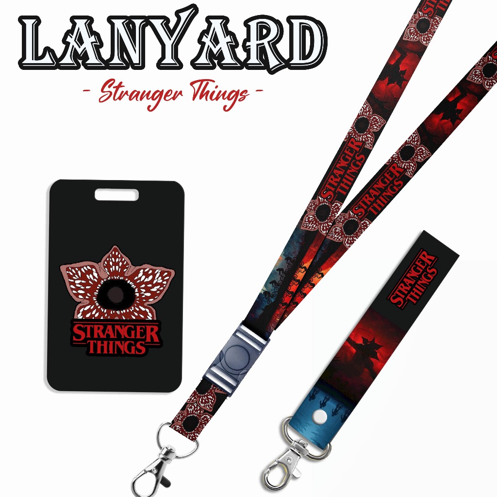 Jual STRAP LANYARD CARD HOLDER Stranger Things Gantungan Kunci ...