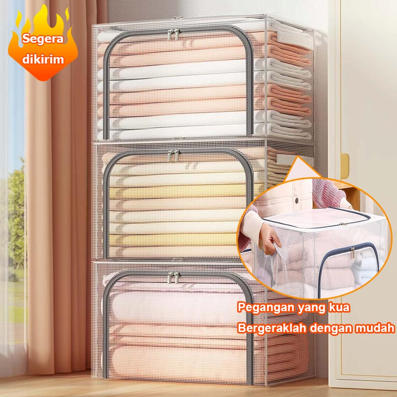 Jual Transparan Storage Box Organizer Tahan Air Kotak Penyimpanan ...