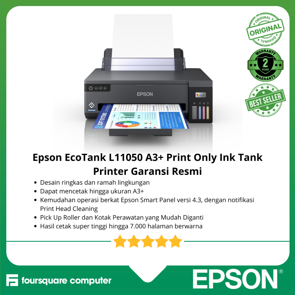 Jual Epson EcoTank L11050 A3+ Print Only Ink Tank Printer Garansi Resmi ...