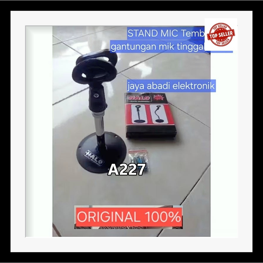 Jual A227 ORI 100% STANDING MICROPHONNE H101 STAND MIC 25CM Tembok ...