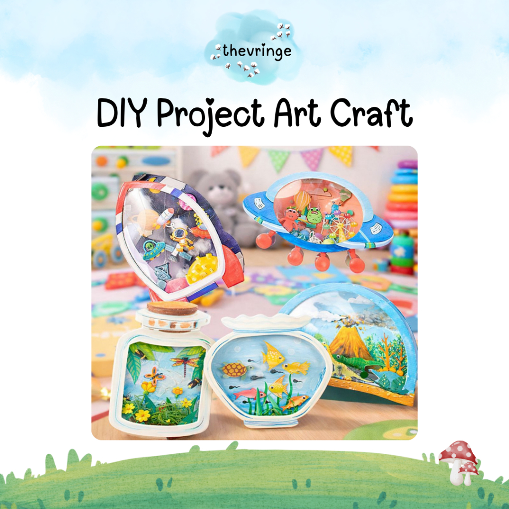 Jual DIY Project Art Craft 3D Fish Aquarium & Insect Prakarya Kerajinan ...