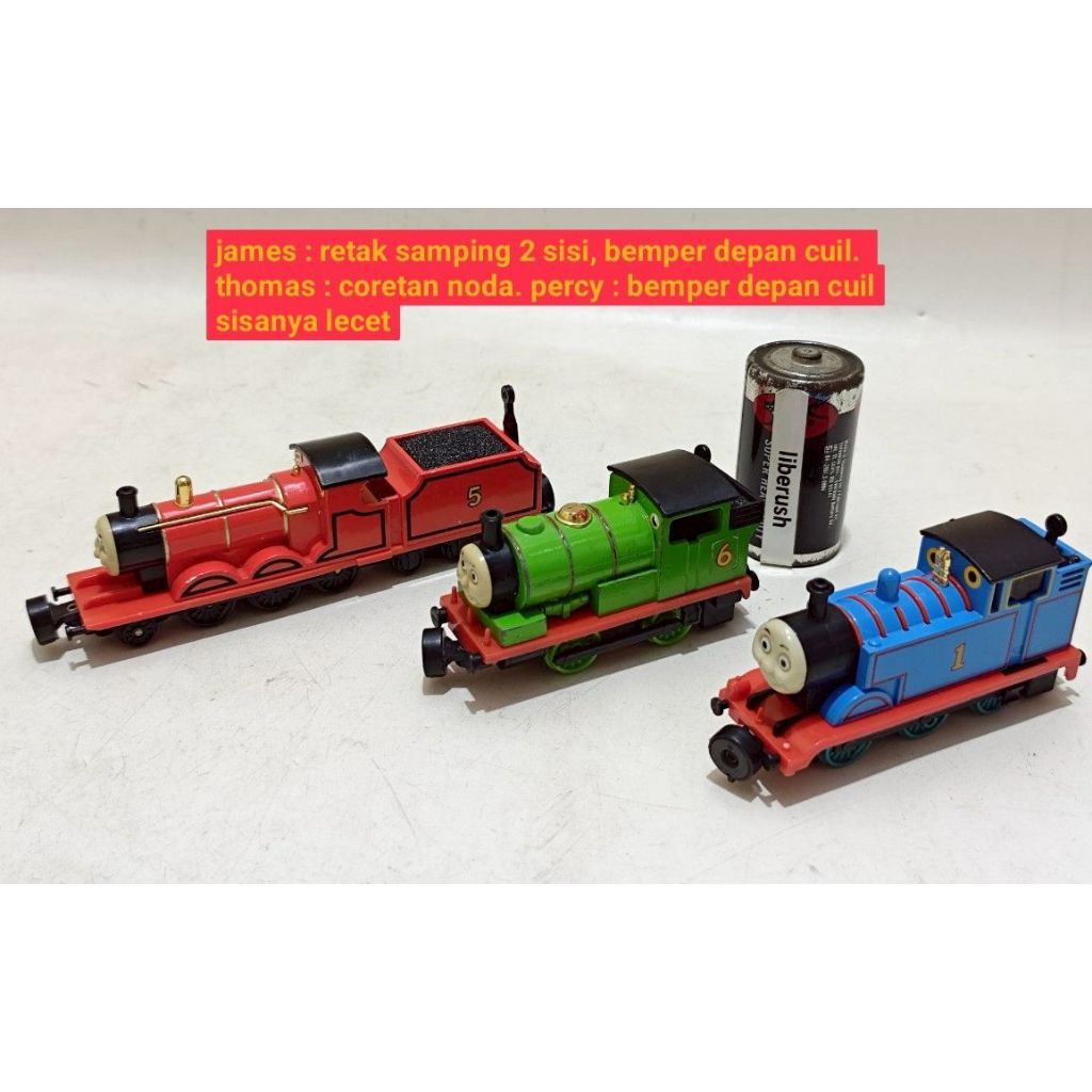 Jual Set Rare vintage bandai diecast Thomas & friends james percy ...