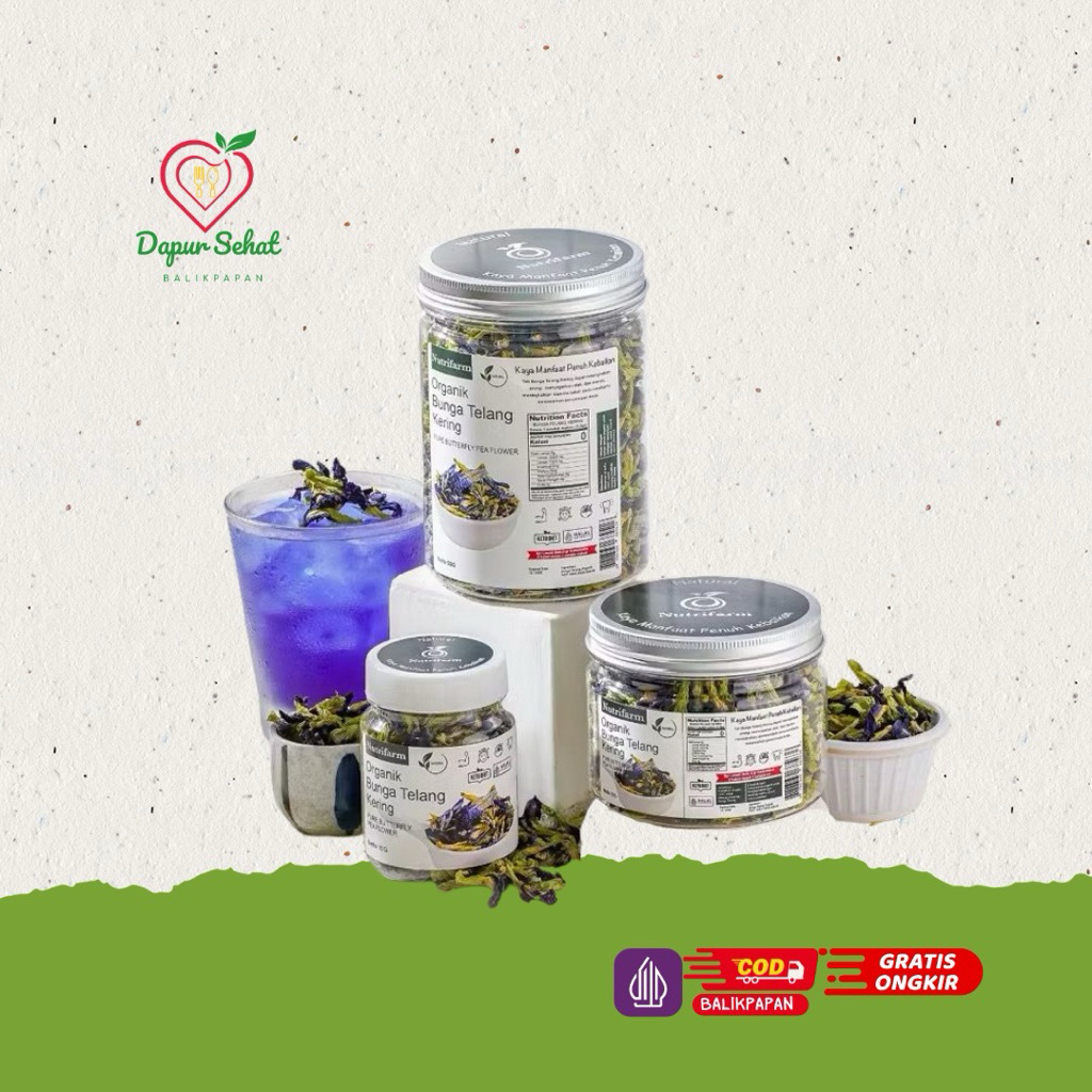 Jual Teh Bunga Telang 25 gram PREMIUM ORIGINAL / COD TEH BUNGA TELANG ...