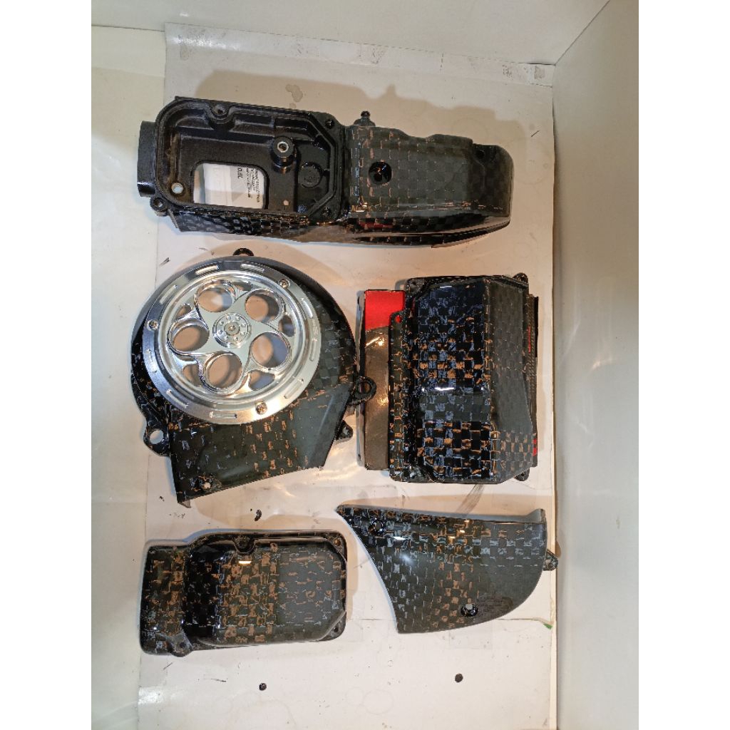 Jual cover cvt mio sporty carbon spreadtow fullset | Shopee Indonesia