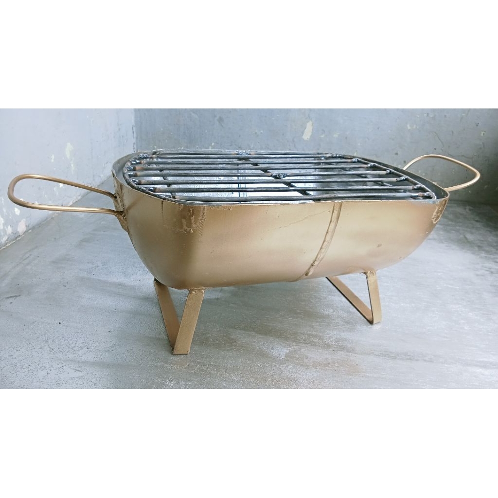 Jual Panggangan besi kokoh color gold 9 Grill/Panggangan sate/BBQ ...