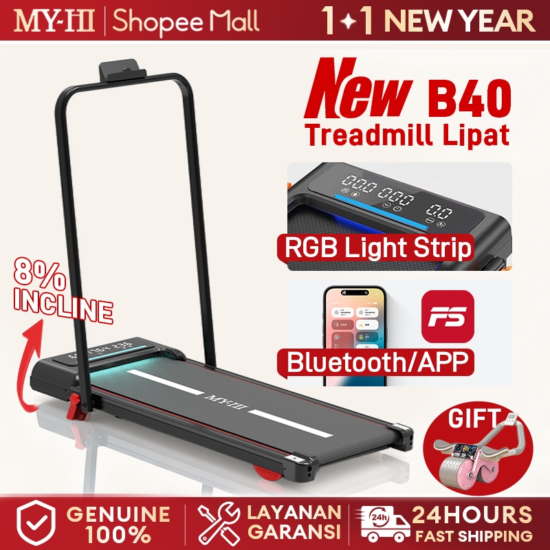 Jual MY-HI Treadmill portable T3/B30 incline 260kg Treadmill Elektrik ...