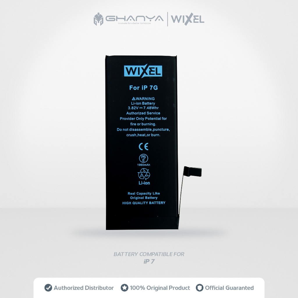 Jual WIXEL Baterai Iphone 7 7G Batre Batrai Battery Dual Double Power ...