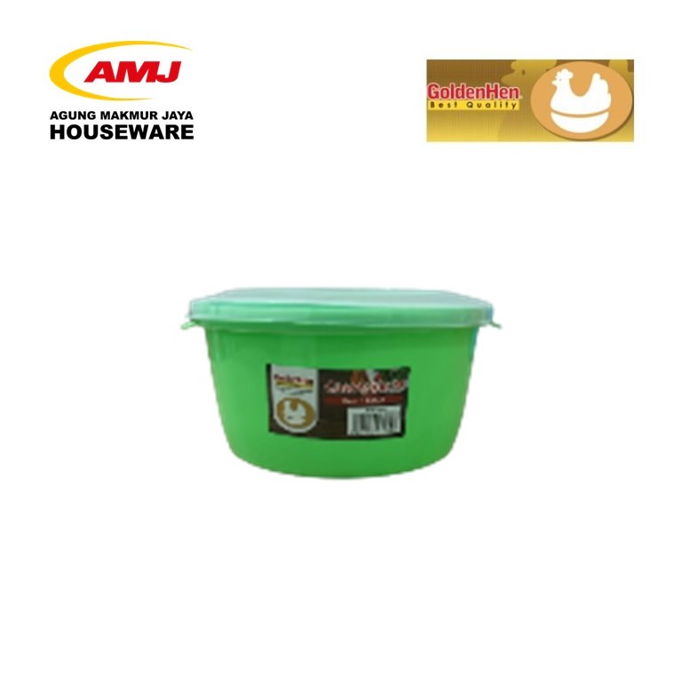 Jual MANGKUK PLASTIK + LID CASSEROLE MEDIUM 2291 GOLDEN HEN | Shopee ...