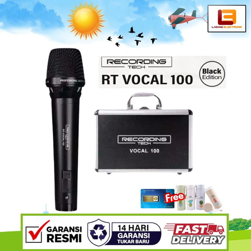 Jual Recording Tech RT Vocal 100 Professional Dynamic Mic - Mic RT ...