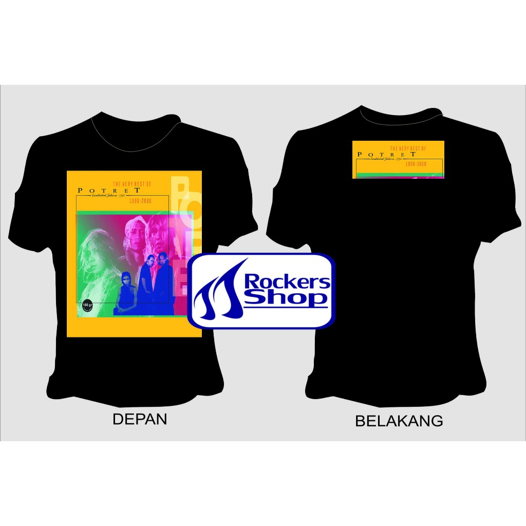 Jual KAOS POTRET BAND ALBUM THE VERY BEST OF POTRET 1996 - 2008 SINGLE ...