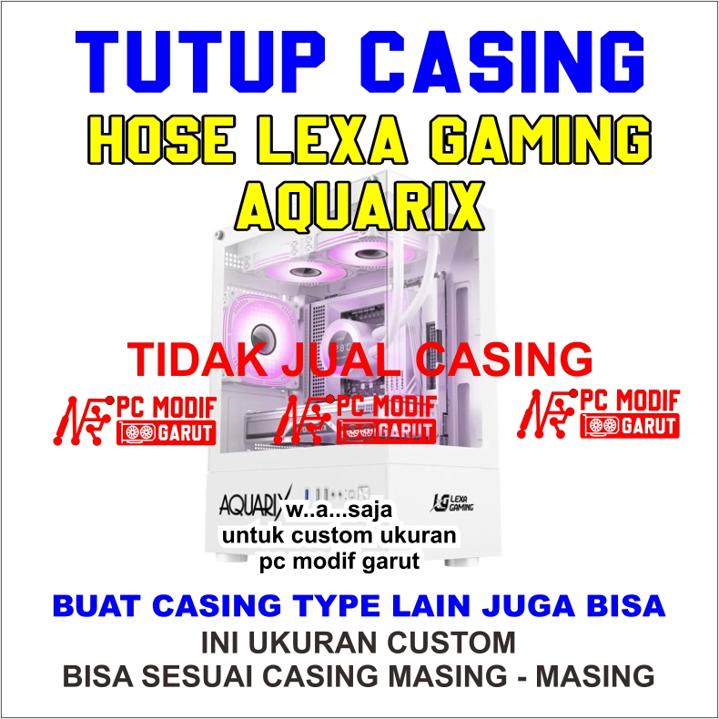 Jual side panel tutup casing pc HOSE LEXA GAMING AQUARIX hanya tutupnya ...