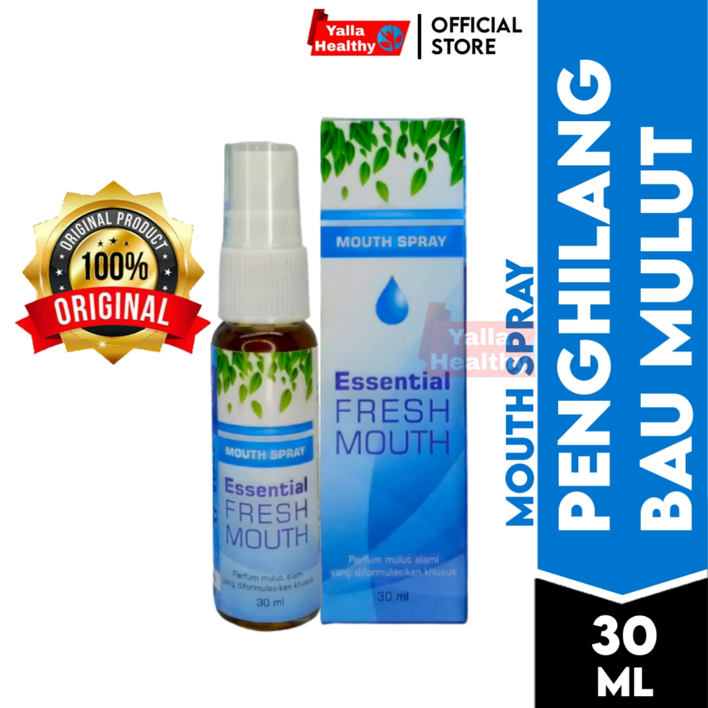 Jual Penghilang Bau Mulut Spray Essential Fresh Mouth Original Parfum ...