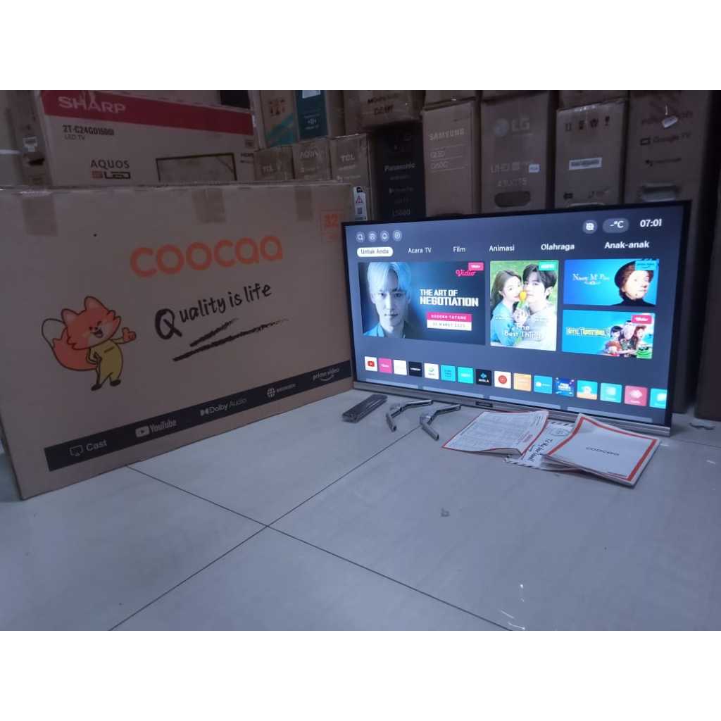 Jual SMART TV LED COOCAA 32S3U HD 32 INC SUDAH DIGITAL KONDISI BEKAS ...