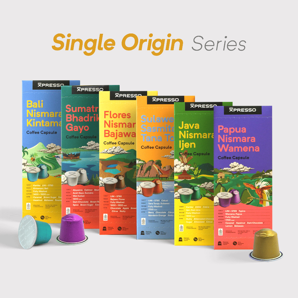 Jual XPRESSO Kopi Kapsul - SINGLE ORIGIN SERIES - Nespresso Coffee ...