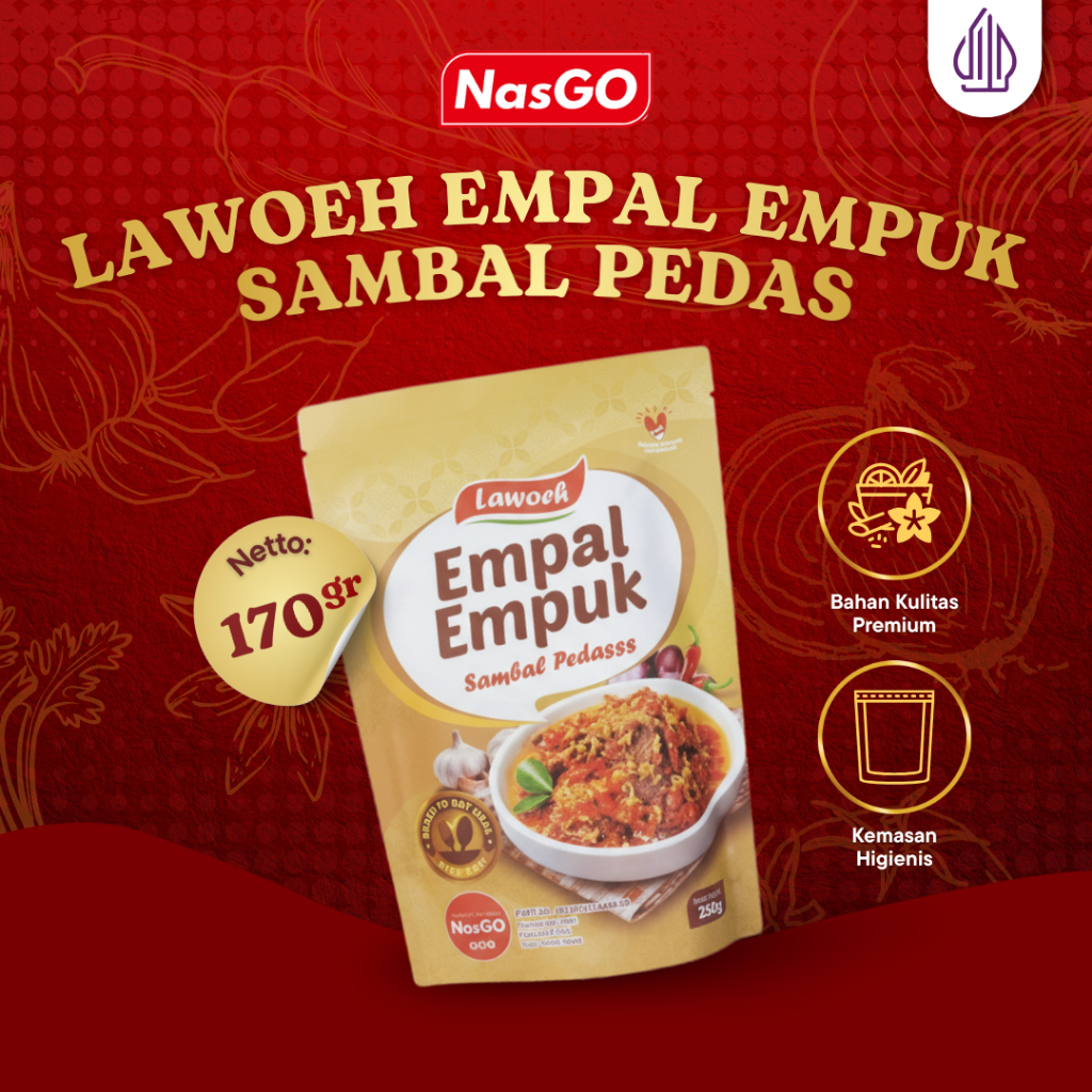 Jual Lawoeh Empal Empuk Sambal Pedas Nasgo 250gr Lauk Siap Saji Praktis ...