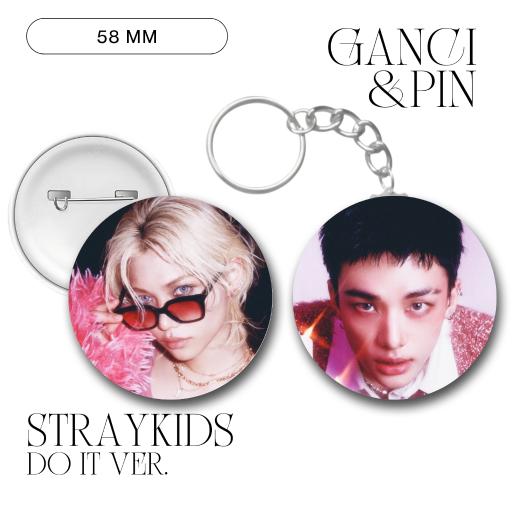 Jual GANCI STRAY KIDS PIN DO IT KEYCHAIN 58 MM GANTUNGAN KUNCI KPOP ...