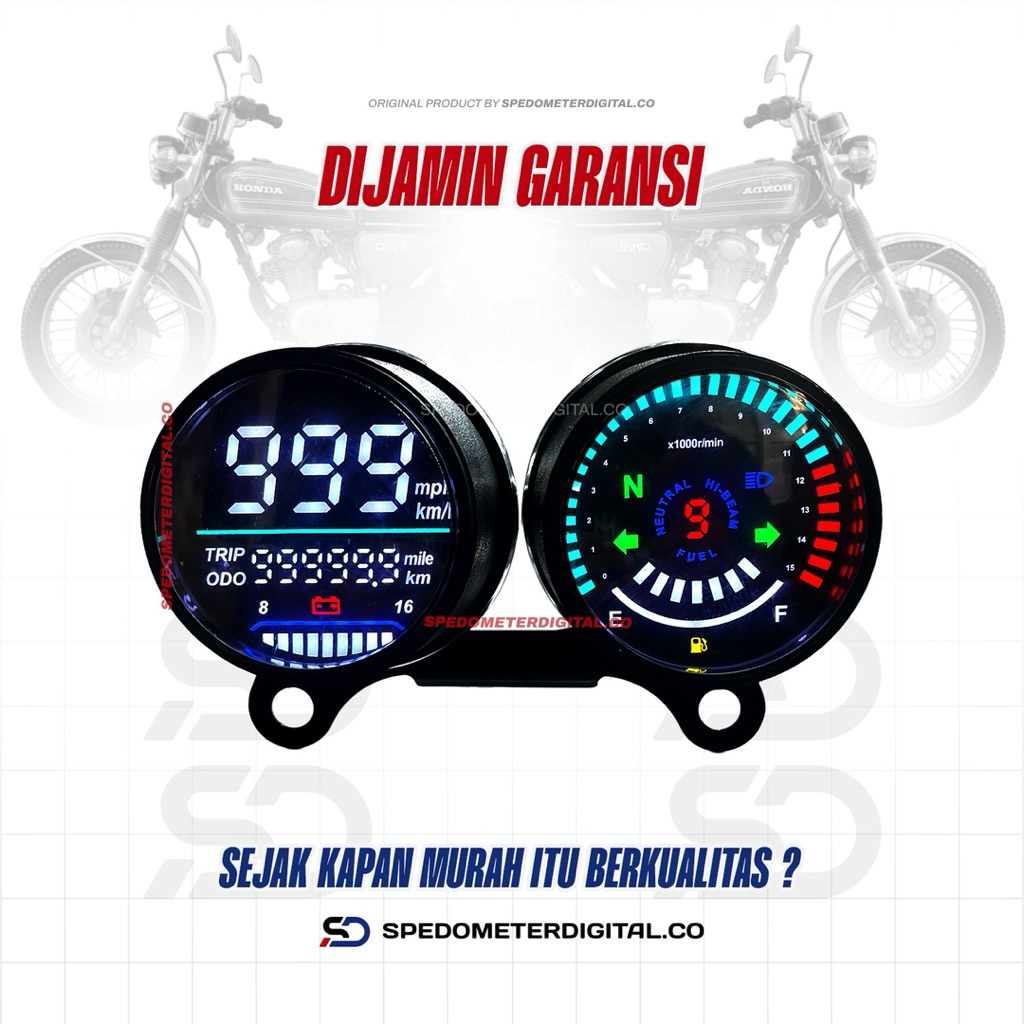 Jual Spedometer Digital CB 125 / Speedometer Digital CB 125 ...