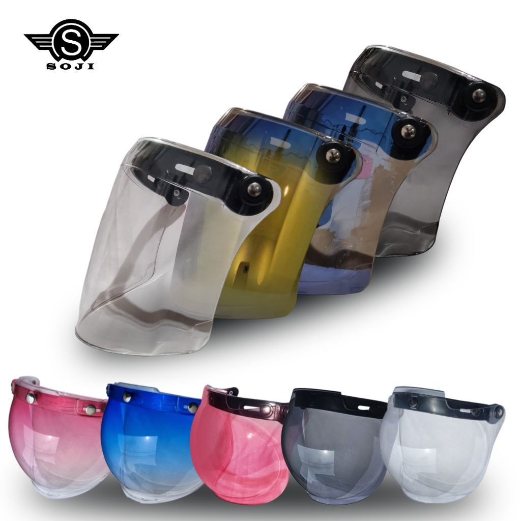 Jual SOJI Kaca Bubble Gradasi Pink Biru Clear Smoke Hitam Kaca bogo ...