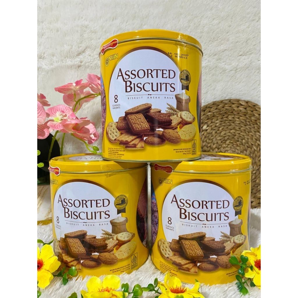 Jual Nissin Yellow Assorted Biscuit 650g Harga 1 Kaleng | Shopee Indonesia