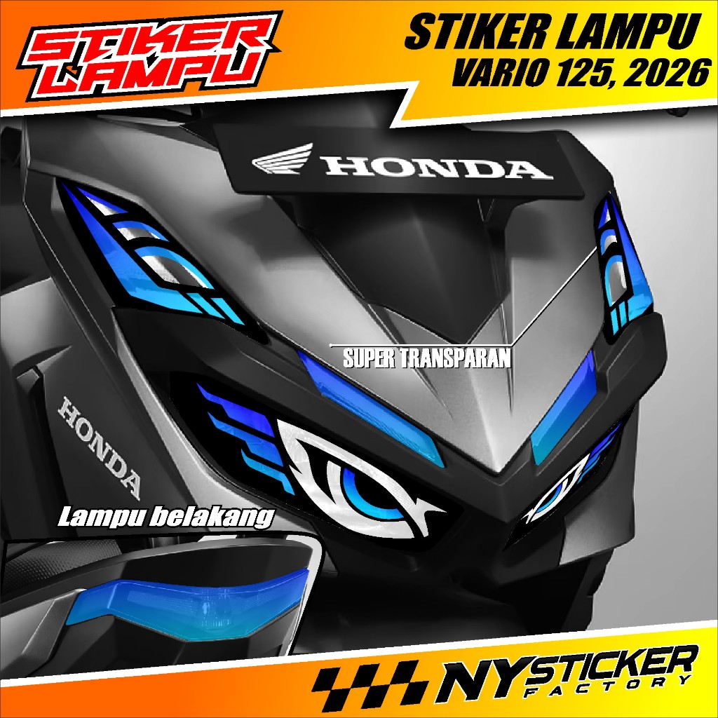 Jual Sticker Lampu Alis Motor Vario 125 NEW 2025-2026 Stiker Lampu ...