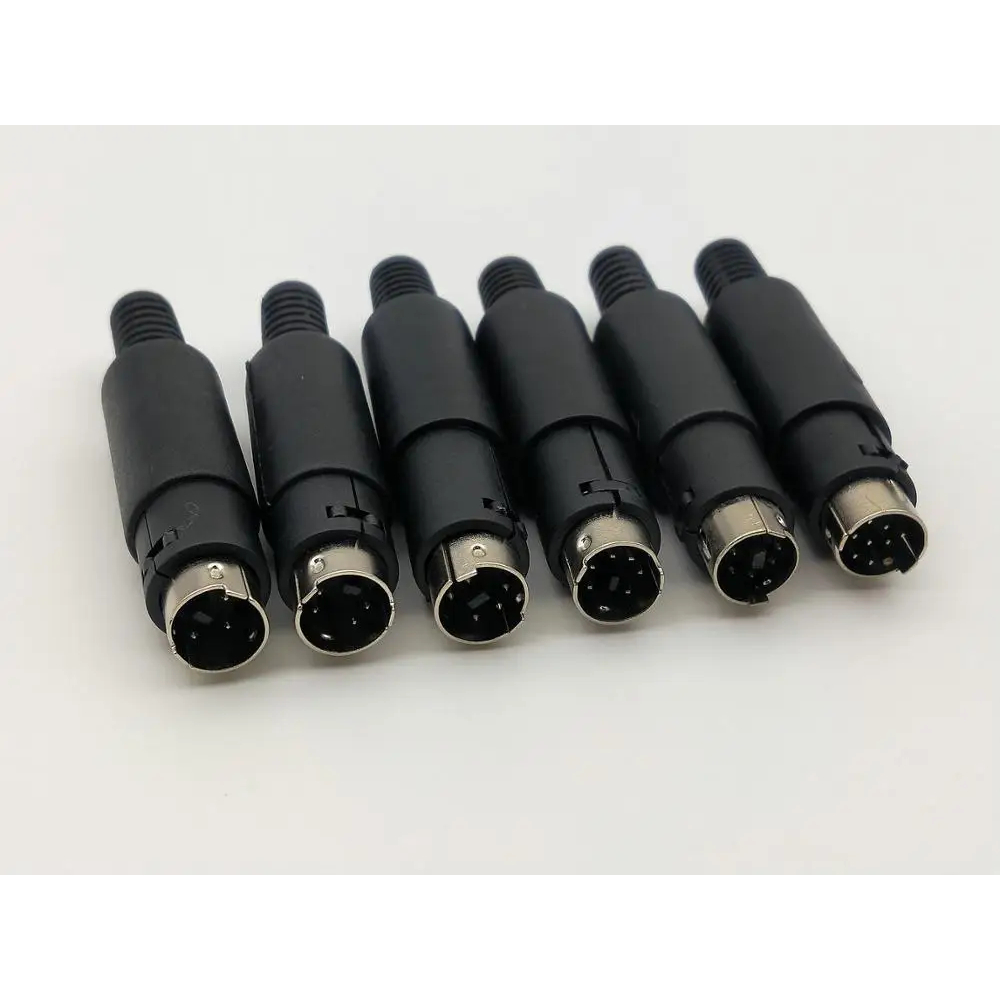 Jual Mini Din 8 pin, 6 pin, 4 pin Connector Male | Support Untuk PLC ...
