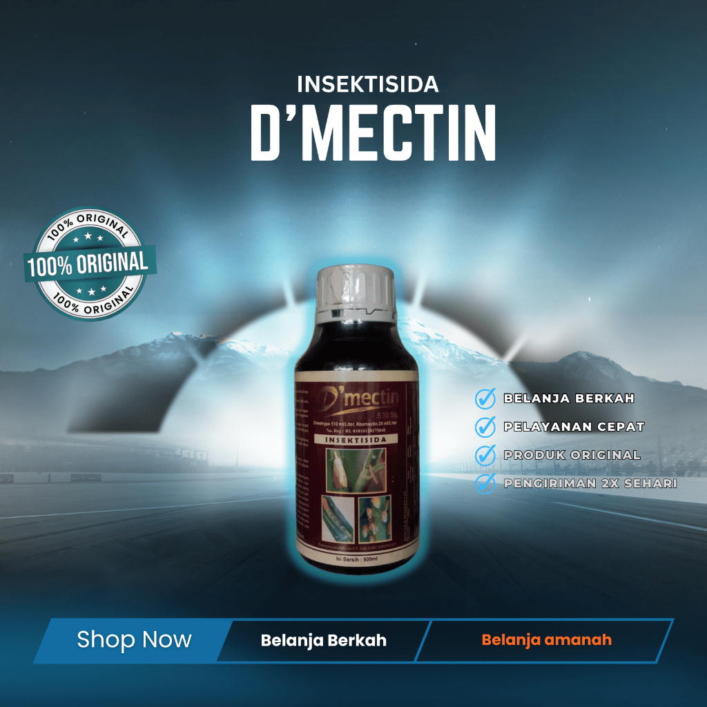 Jual Insektisida Dmectin 500 ml obat untuk sundep/penggerek batang padi ...