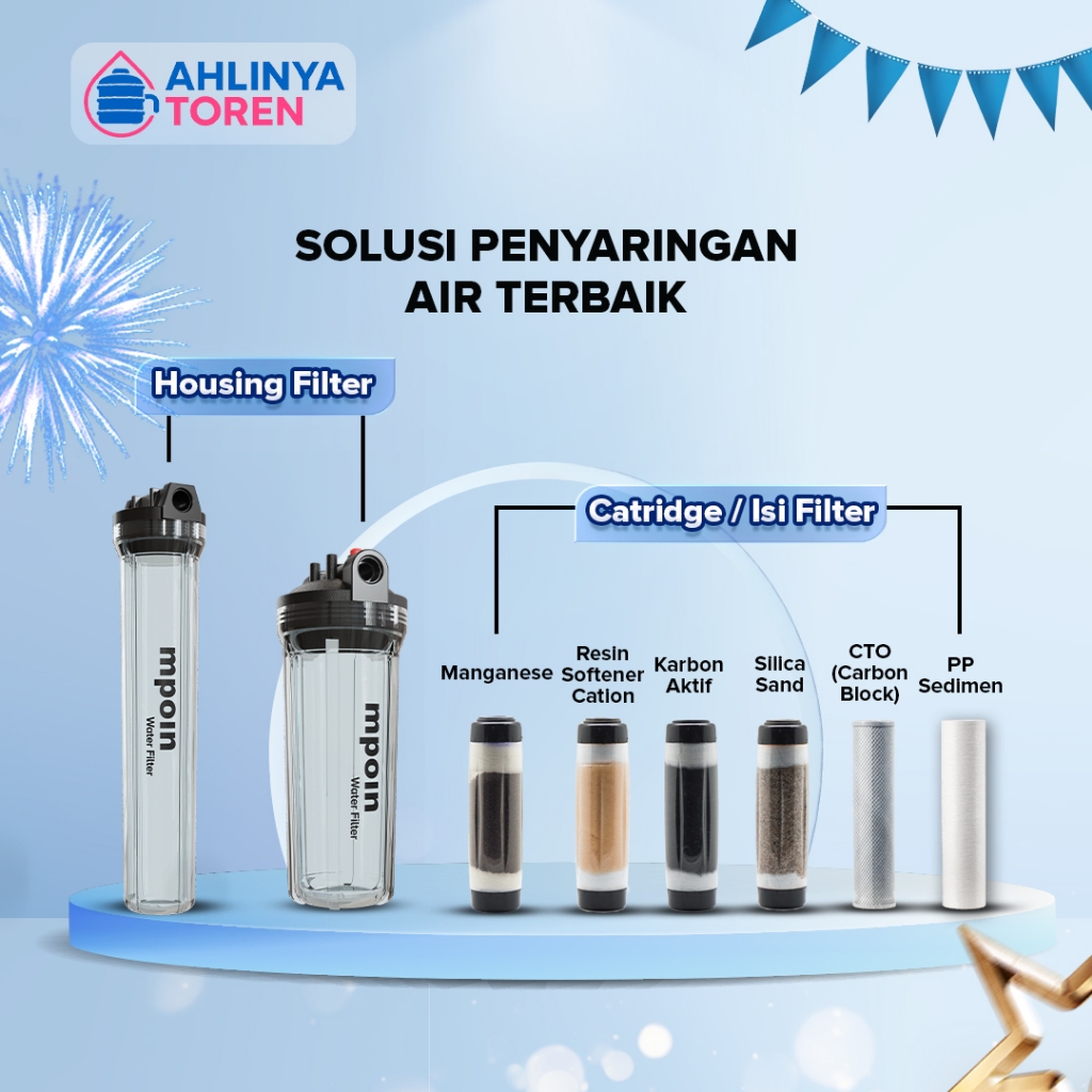 Jual Filter Air Water Filter Tandon Toren Air Sumur Jernih Minum MPOIN ...