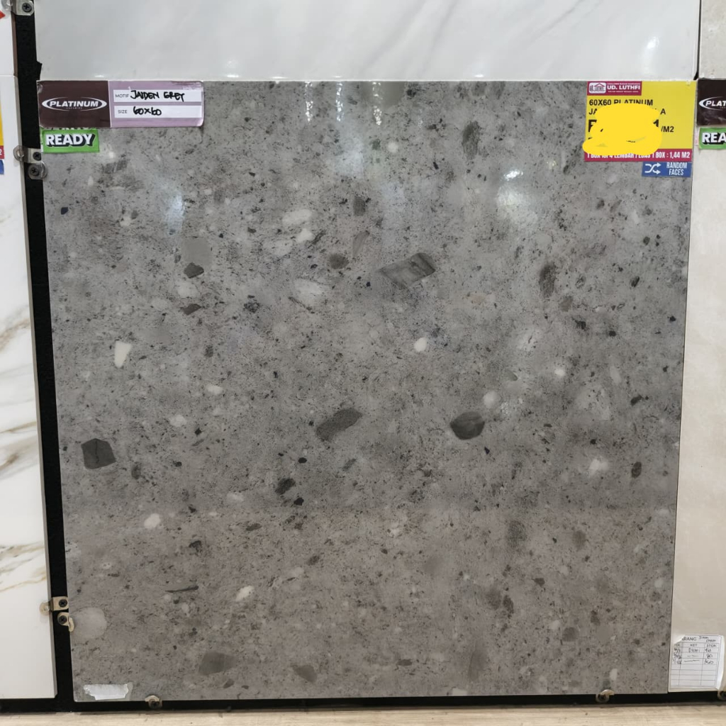 Jual Keramik Lantai Halus 60x60 Platinum WB Jaiden Grey - Keramik White ...