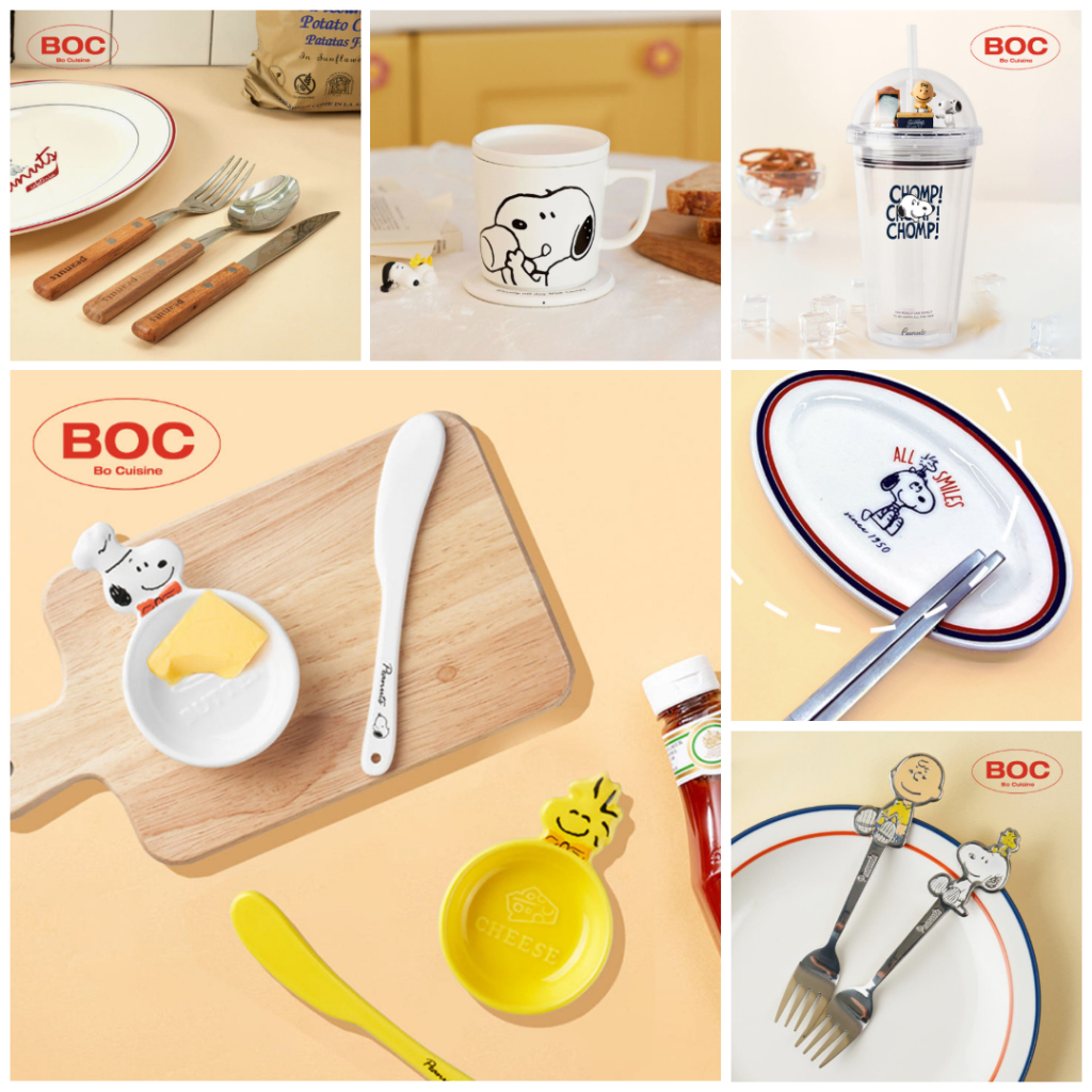 Jual PEANUTS SNOOPY KNIFE AND SAUCE BOWL SET SNOOPY SPOON REST SNOOPY ...