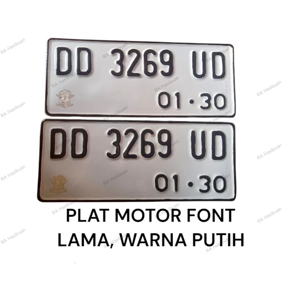 Jual PLAT MOTOR STANDAR (sudah ada logo samsat) | Shopee Indonesia