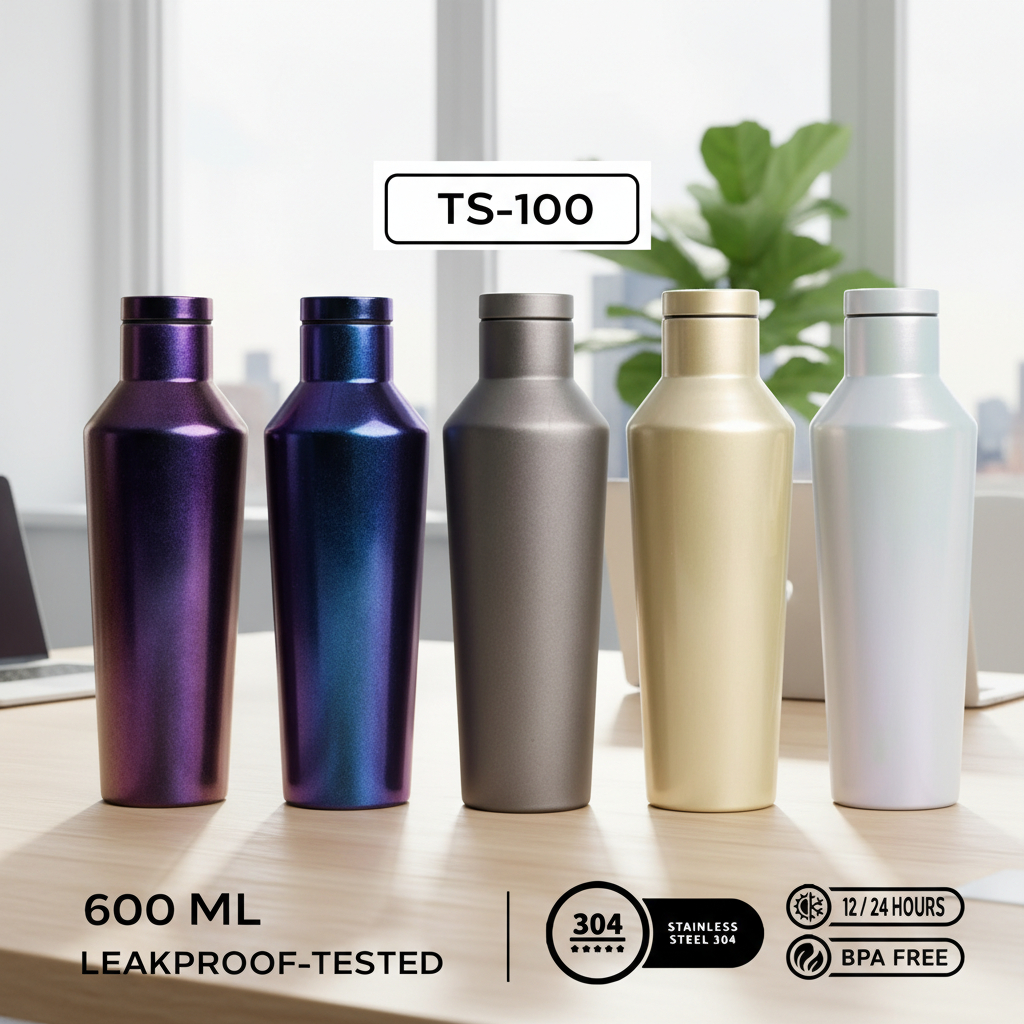 Jual Tumbler Thermos Stainless TS-100 Botol Minum Vacuum Flask 600ML ...