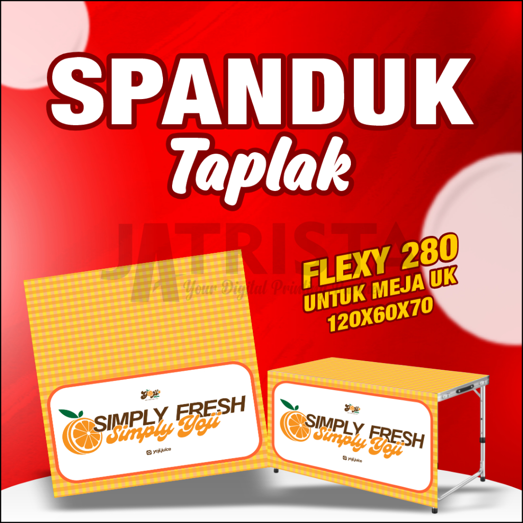 Jual SPANDUK BANNER MOTIF TAPLAK MEJA PROSES CEPAT MURAH | Shopee Indonesia