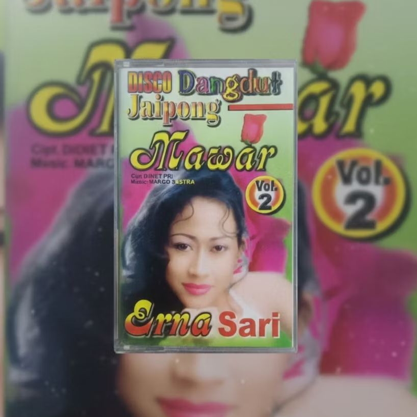Jual Kaset Disco Dangdut Jaipong Erna Sari - Mawar (Cover Ada Stiker ...