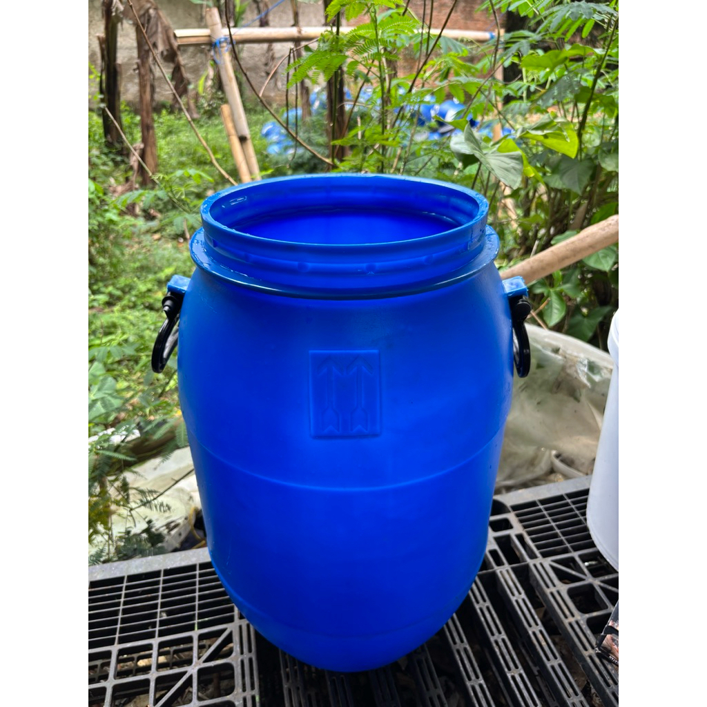 Jual Tong Drum Plastik 30 Liter Warna Biru untuk Penampungan Air dan ...