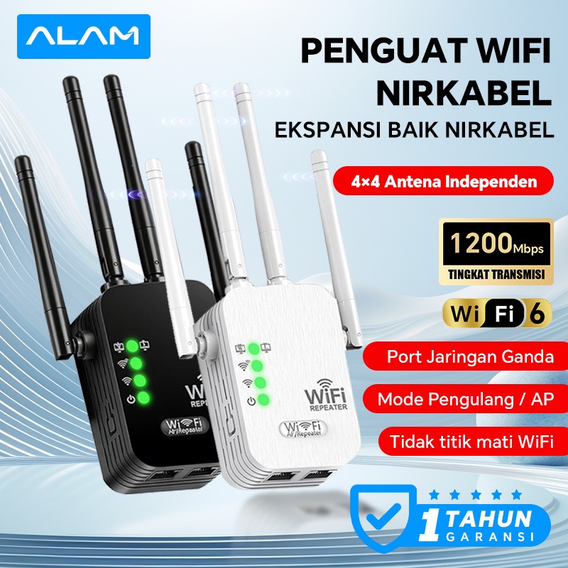 Jual Alam Wifi Repeater/1200Mbps Wifi Range Extender/2.4G WiFi Signal ...