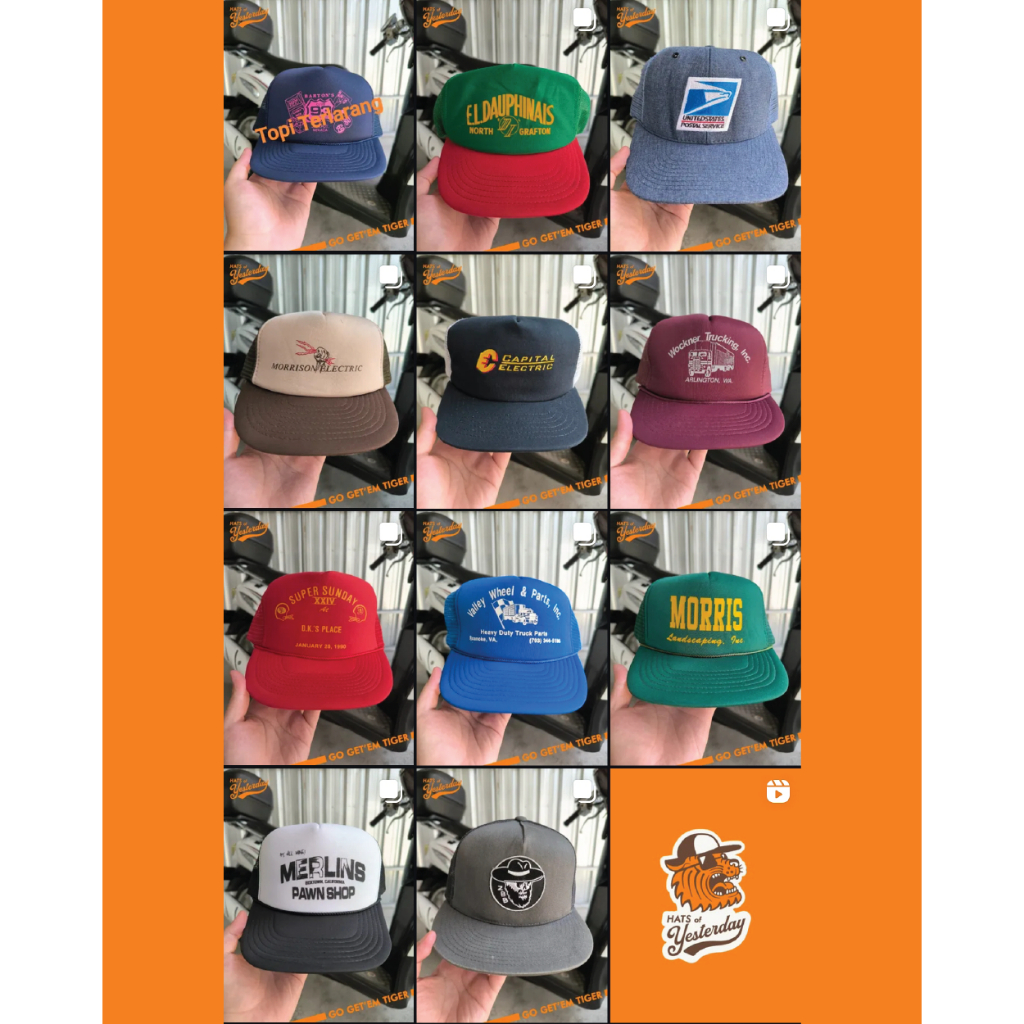 Jual Topi trucker ropehat vintage curated by Hats of Yesterday | Shopee ...