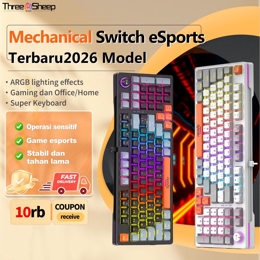 Jual Three Sheep Network Keyboard Mechanical Gaming 80% – Hot-Swappable ...