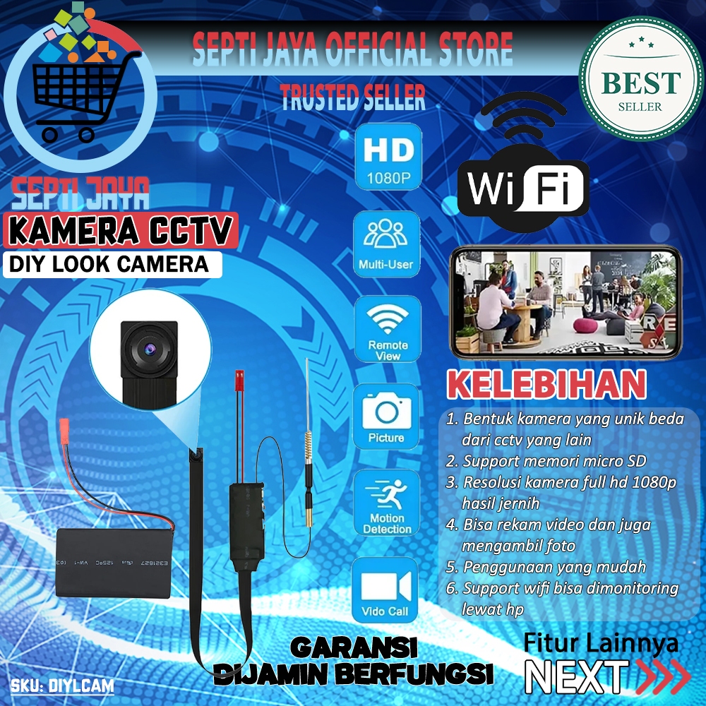 Jual Diy Module Camera Mini Wifi DIYLCAM Kamera Modul Lookcam 1080P ...