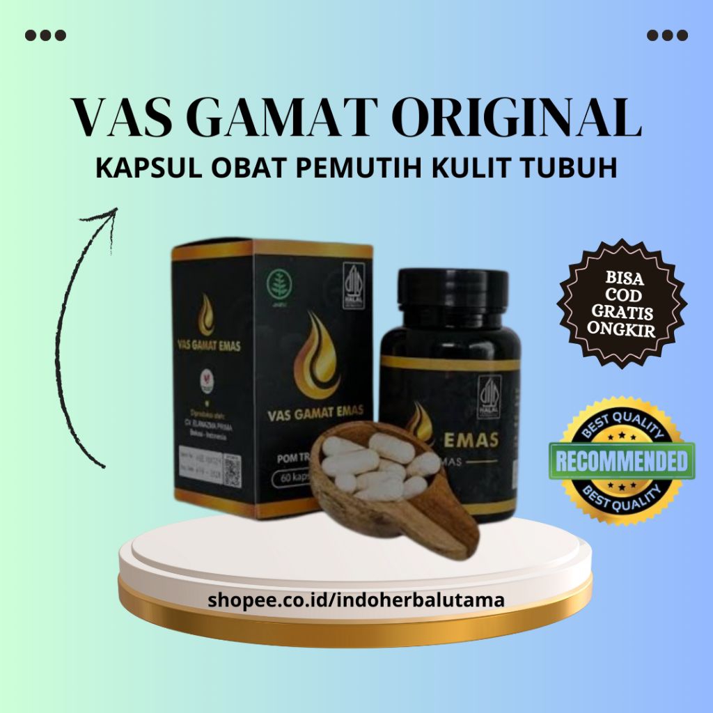 Jual Vas Gamat Emas Asli Original, Kapsul Collagen Obat Pemutih Kulit ...