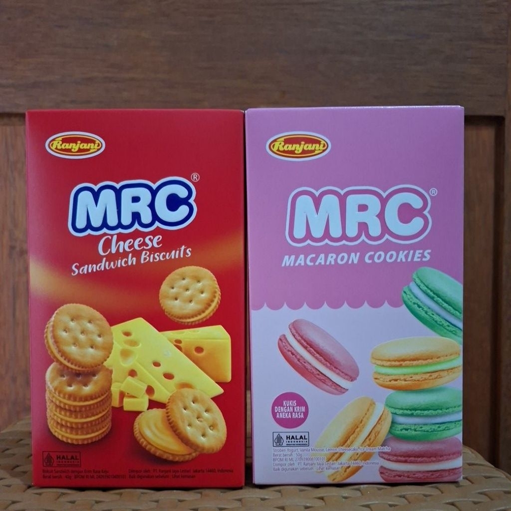 Jual Ranjani MRC Cheese Sandwich Biscuits 40g / Macaron Cookies 50g ...