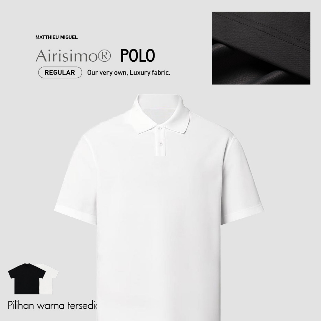 Jual MATTHIEU MIGUEL - AIRISIMO V2 POLO - DESIGNER BLANKS | Kaos Polos ...