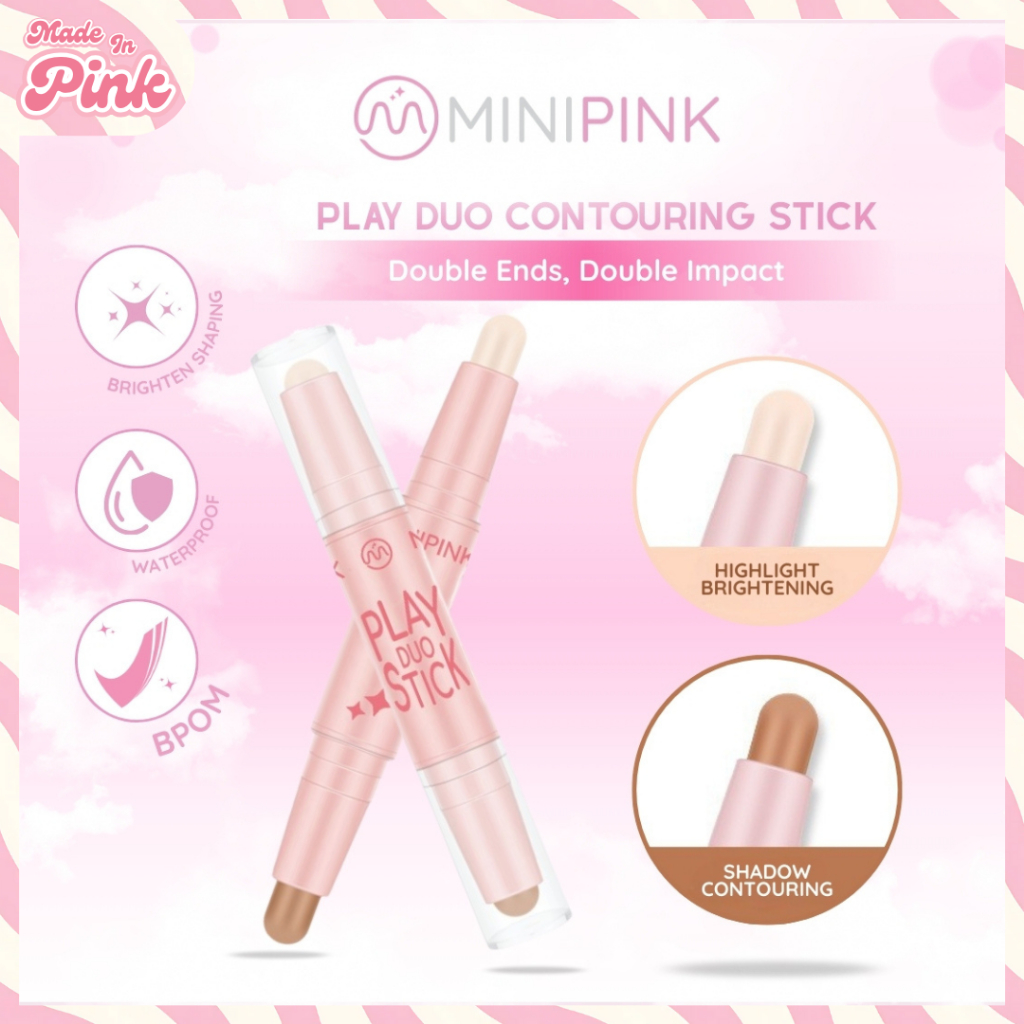 Jual MINIPINK - Play Duo Contouring Stick 2in1 Highlight Shadow MP052 ...