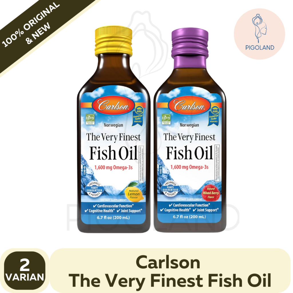 Jual Carlson Norwegian Fish Oil Omega Minyak Ikan Dewasa 1600 mg 200 ml ...