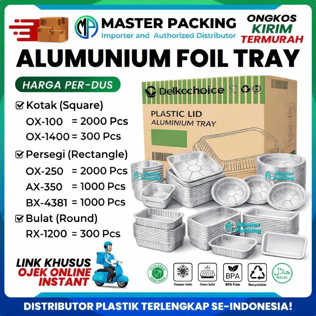 Jual [Harga Per-Dus] Alumunium Foil Tray - Aluminium Cup (AluTray ...