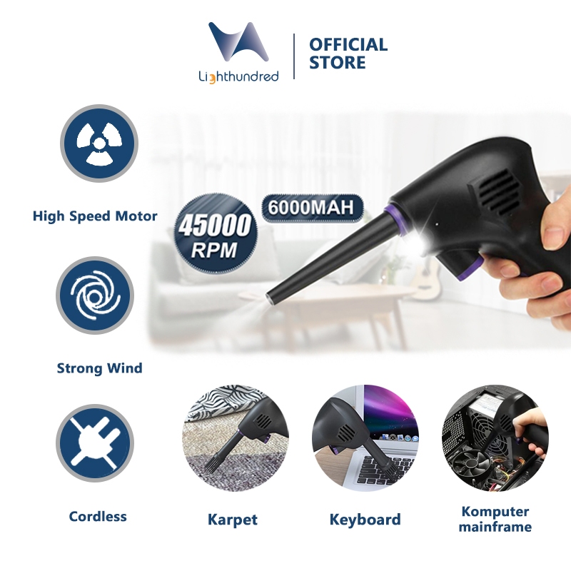 Jual Lighthundred Blower Air Duster/Penyedot Debu/Pembersih Komputer ...